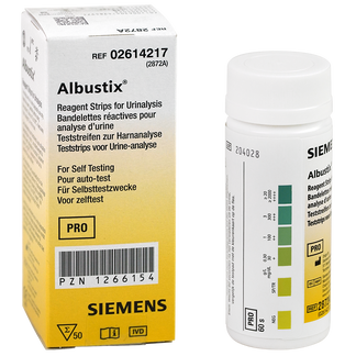 Albustix Reagent Strips for Urinalysis – Box of 50 Strips – MediSale