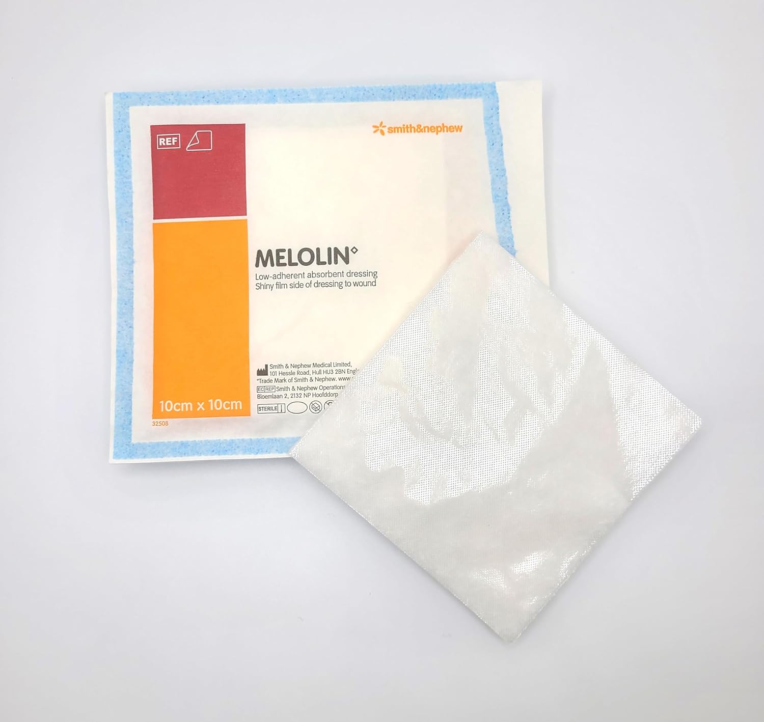 MELOLIN Sterile Non-Adherent Dressings - Qty 10, Individual Packs, Ava ...