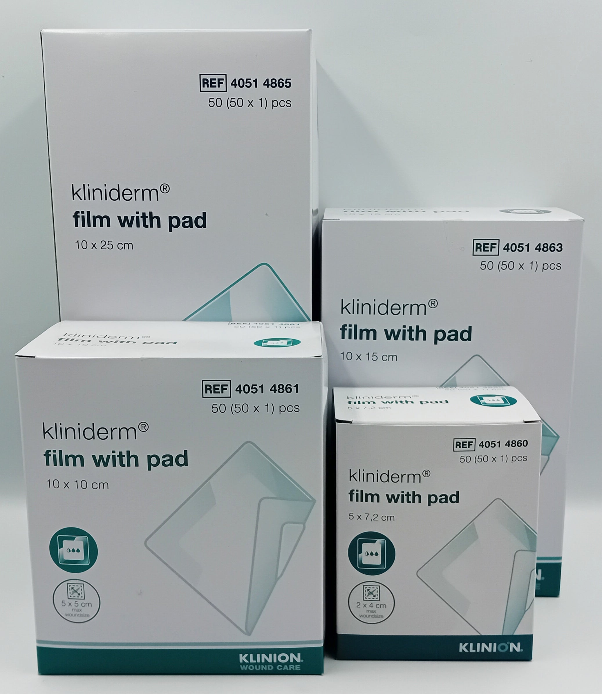 Kliniderm Film & Pad Dressings – Box of 50 (Multiple Sizes Available ...