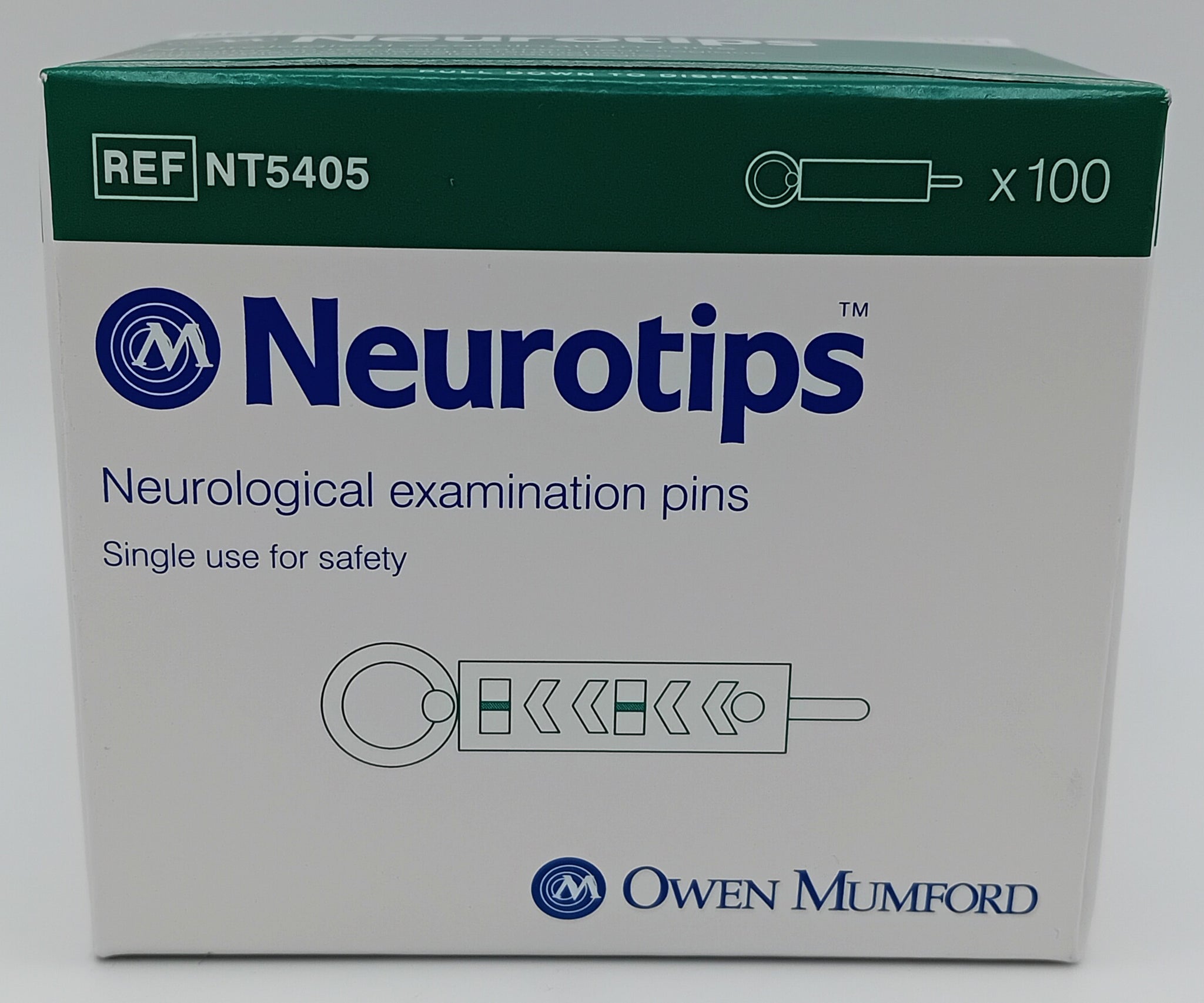 Neurotips Neurological Examination Pins - Box of 100 - Sterile & Safe ...